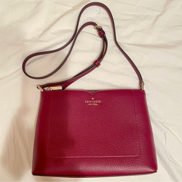 kate spade | Bags | New With Tag Kate Spade Harlow Crossbody Deep Berry ...
